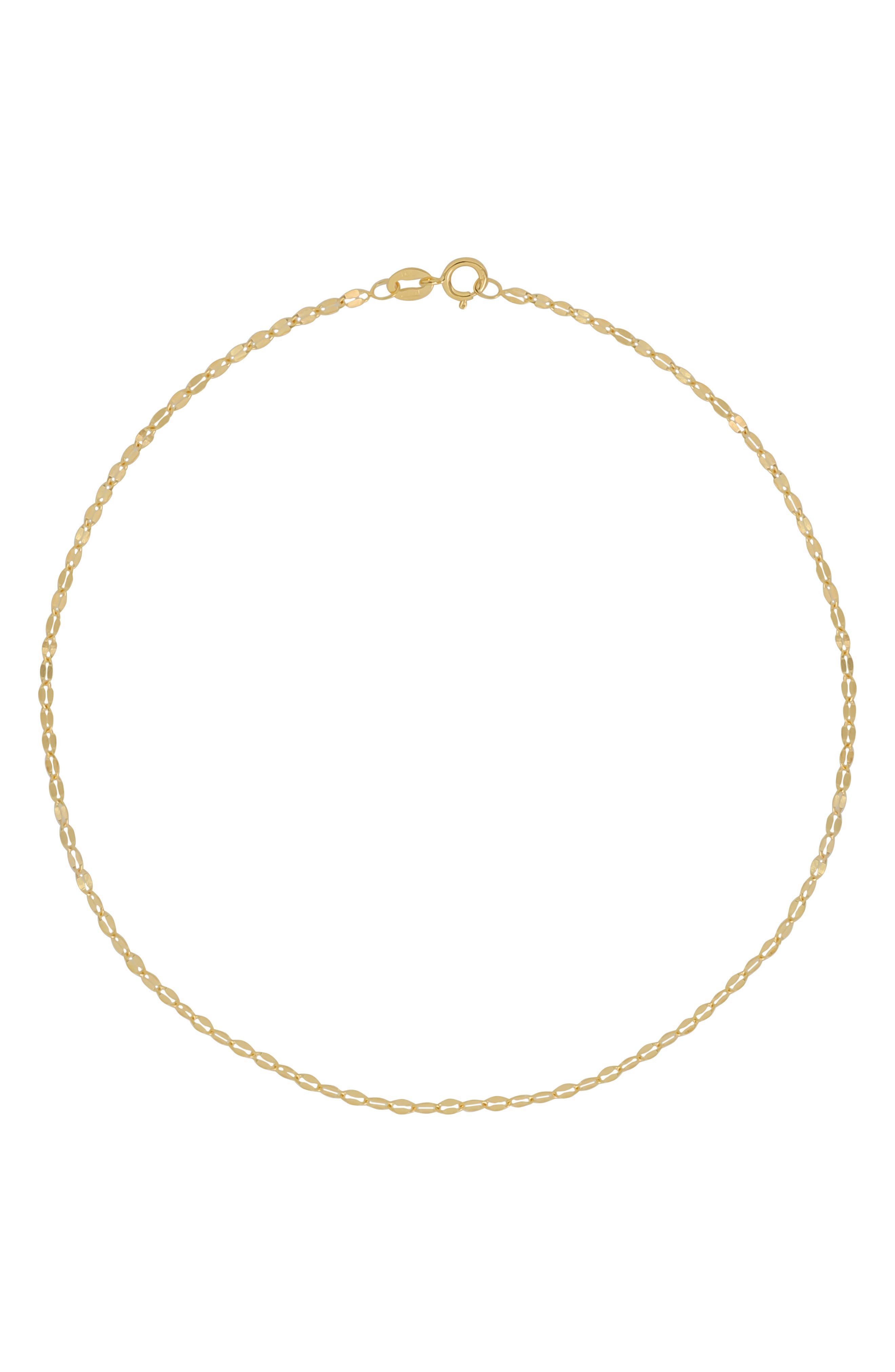 Bony Levy 14K Gold Chain Anklet | Nordstromrack