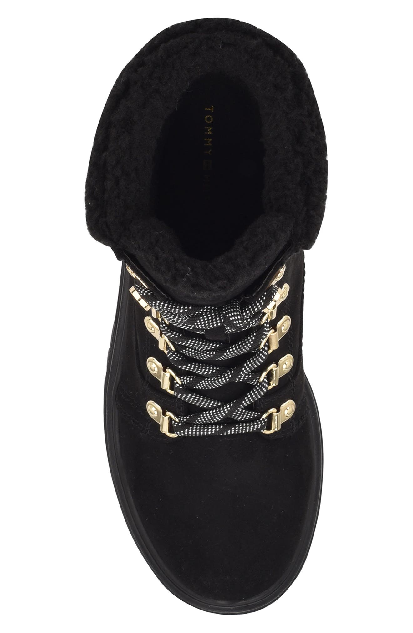 Tommy Hilfiger Faby Faux Shearling Cuff Hiker Boot (Women) | Nordstromrack