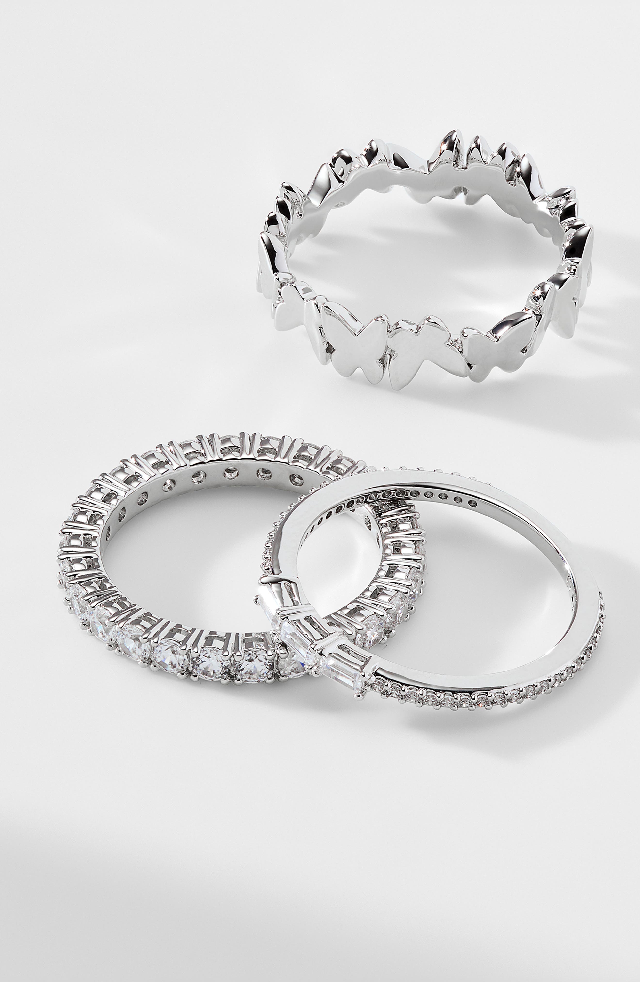 Nadri Cirque Set of 3 Stacking Rings | Nordstromrack