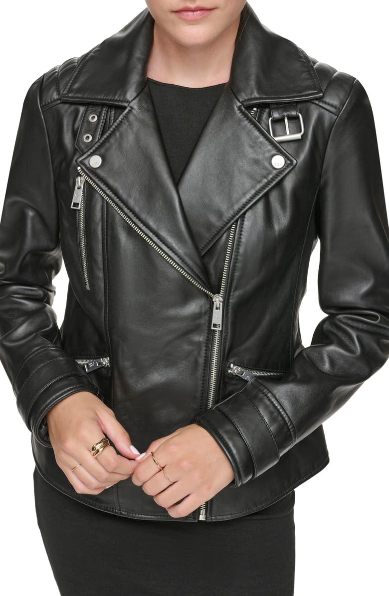 Andrew Marc Salla Leather Moto Jacket | Nordstromrack