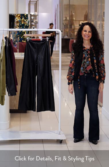 Commando Faux Leather Crop Wide Leg Pants | Nordstrom