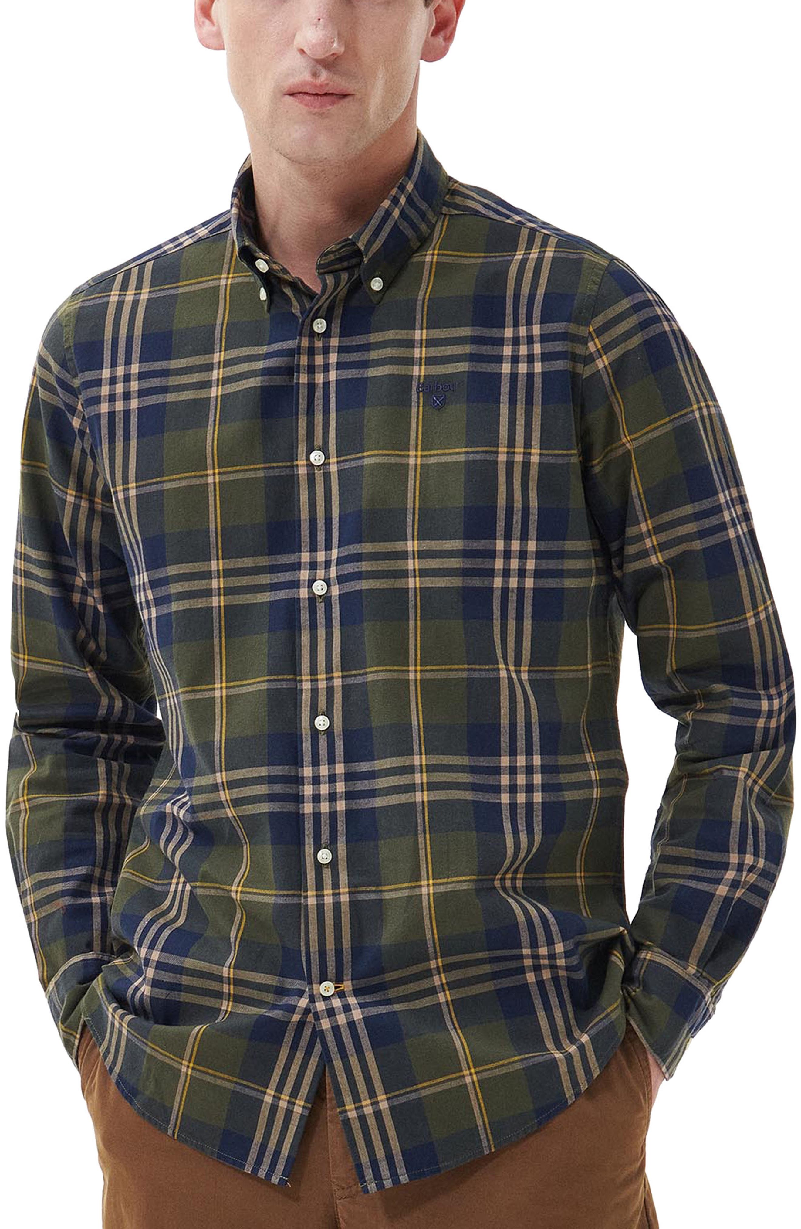Barbour Edgar Plaid Button-Down Shirt | Nordstrom