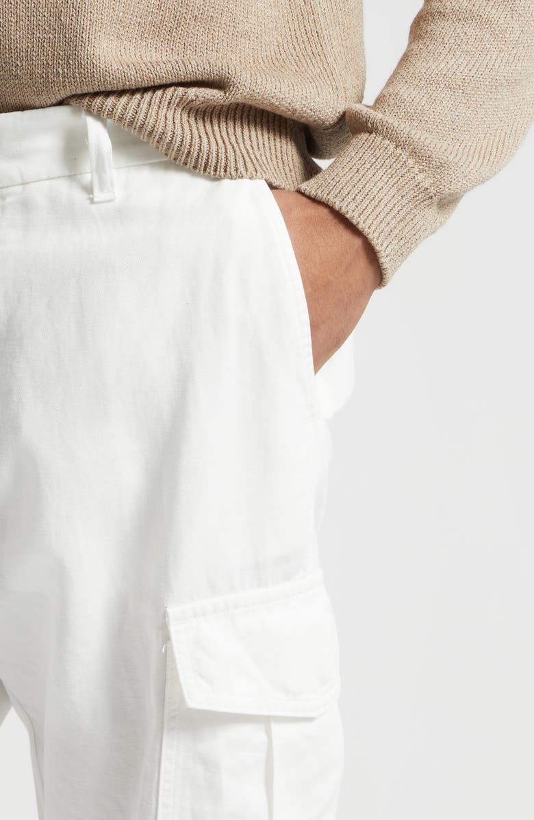 Eleventy Cotton & Linen Cargo Pants | Nordstrom