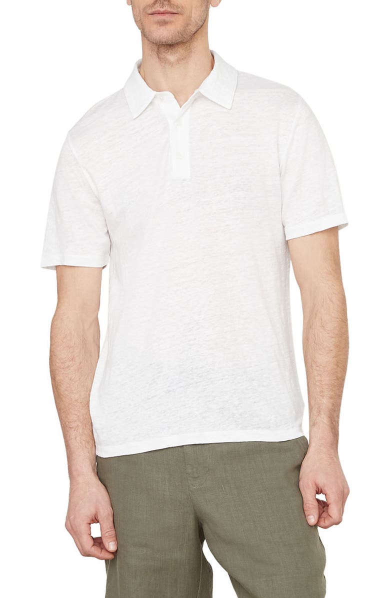 Vince Slub Linen Polo | Nordstromrack