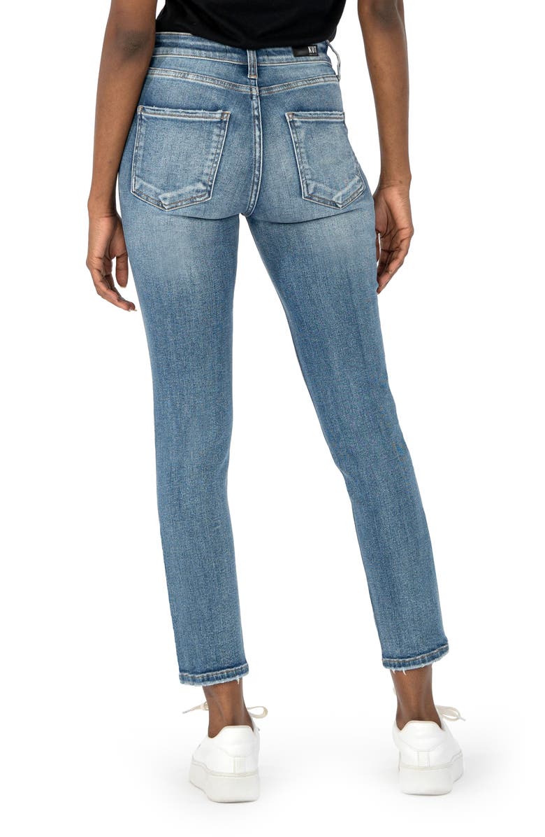 KUT from the Kloth Naomi Fab Ab High Waist Ankle Slim Straight Leg ...