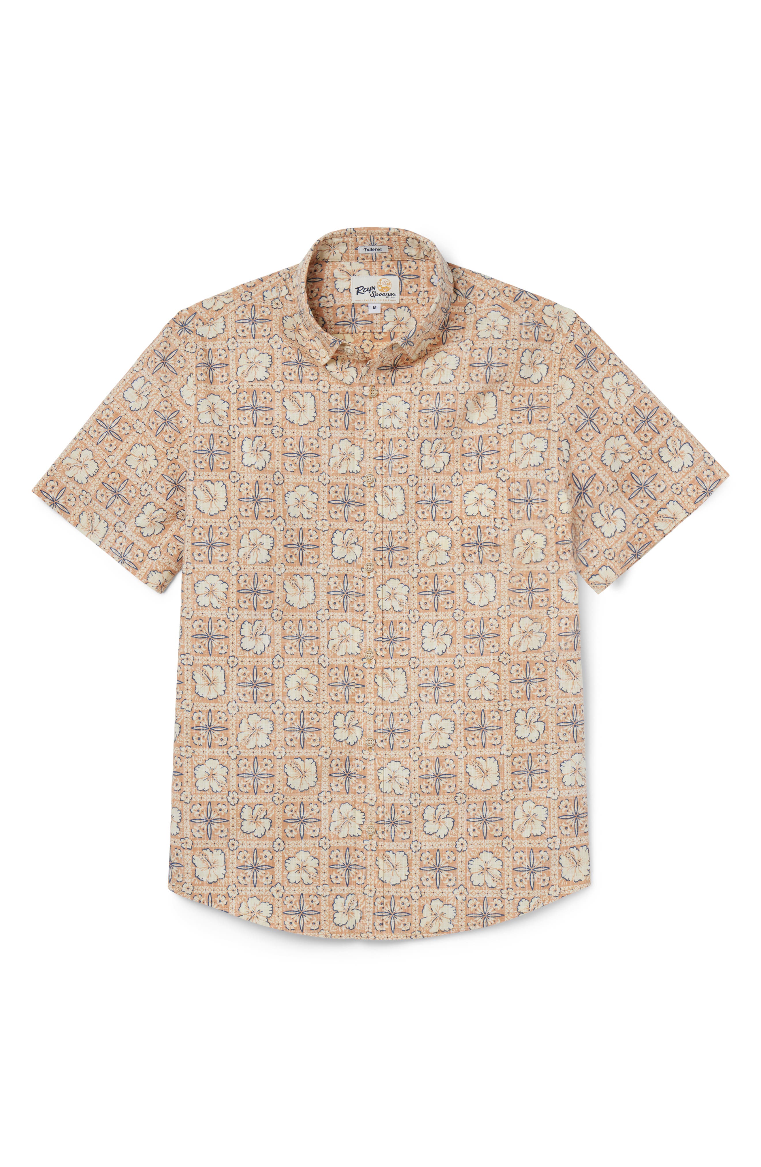 Reyn Spooner Pua Patchwork Tailored Fit Floral Short Sleeve Button-Down ...