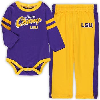 Outerstuff Infant Purple/Gold LSU Tigers Little Kicker Long Sleeve ...