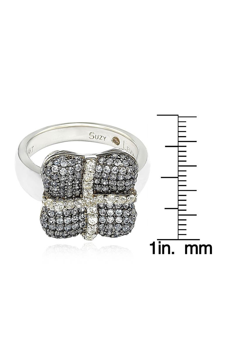 SUZY LEVIAN Sterling Silver Blue Sapphire, Lab Grown White Sapphire ...