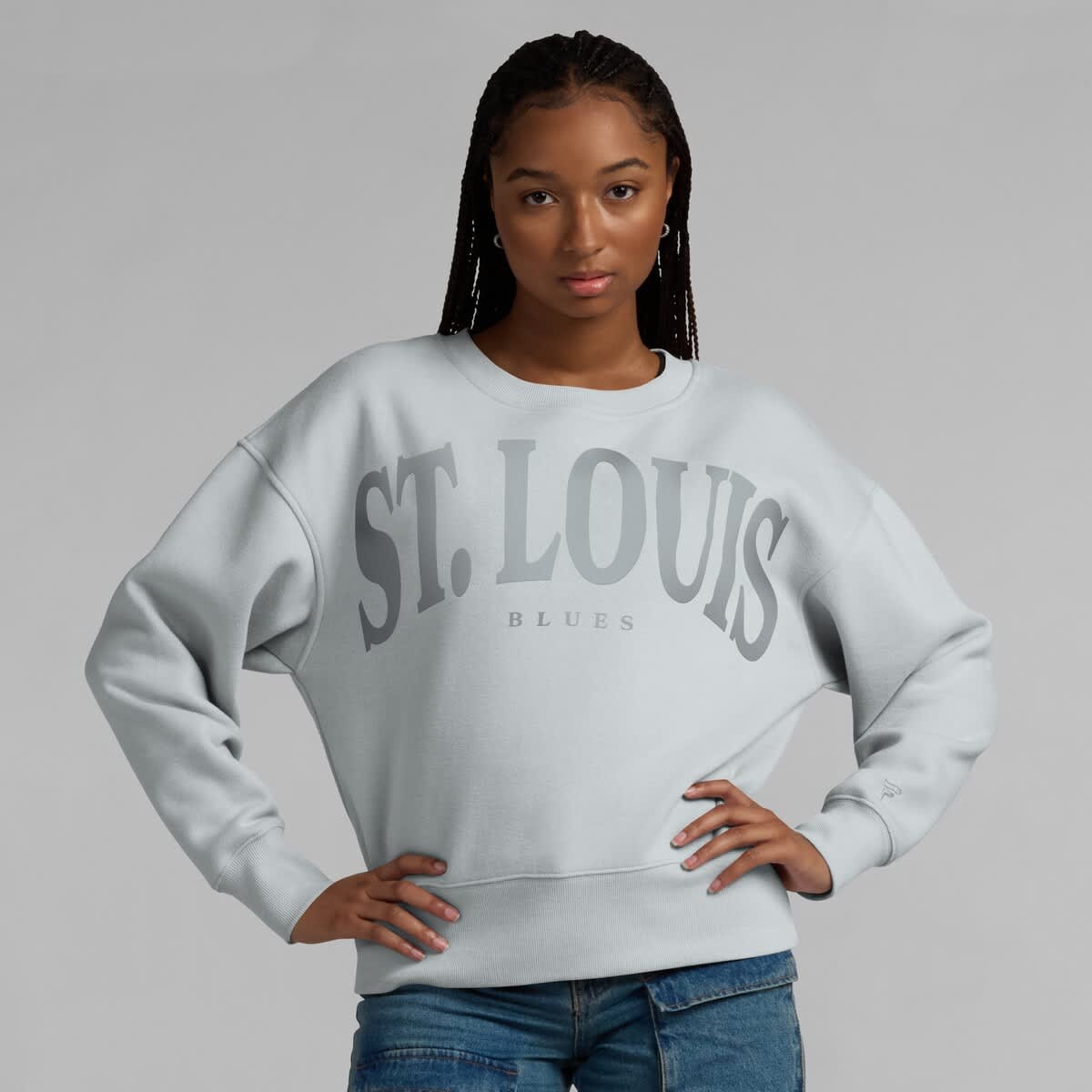 FANATICS Women's Fanatics Gray St. Louis Blues Elements Flow Pullover ...