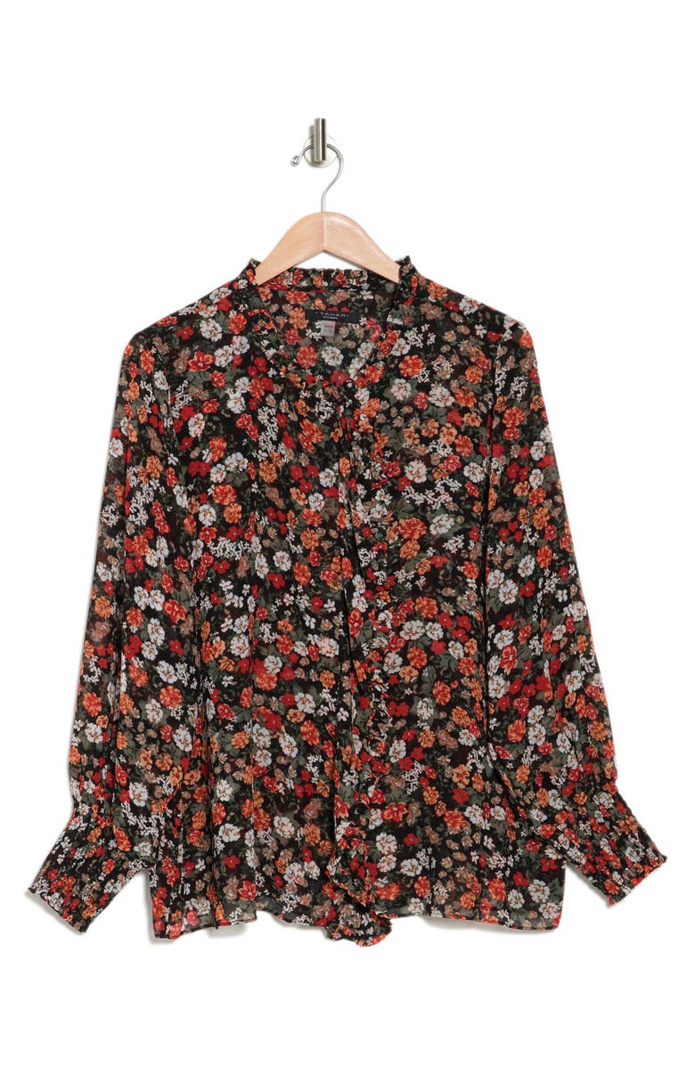 T Tahari Misa Long Sleeve Ruffle Blouse | Nordstromrack