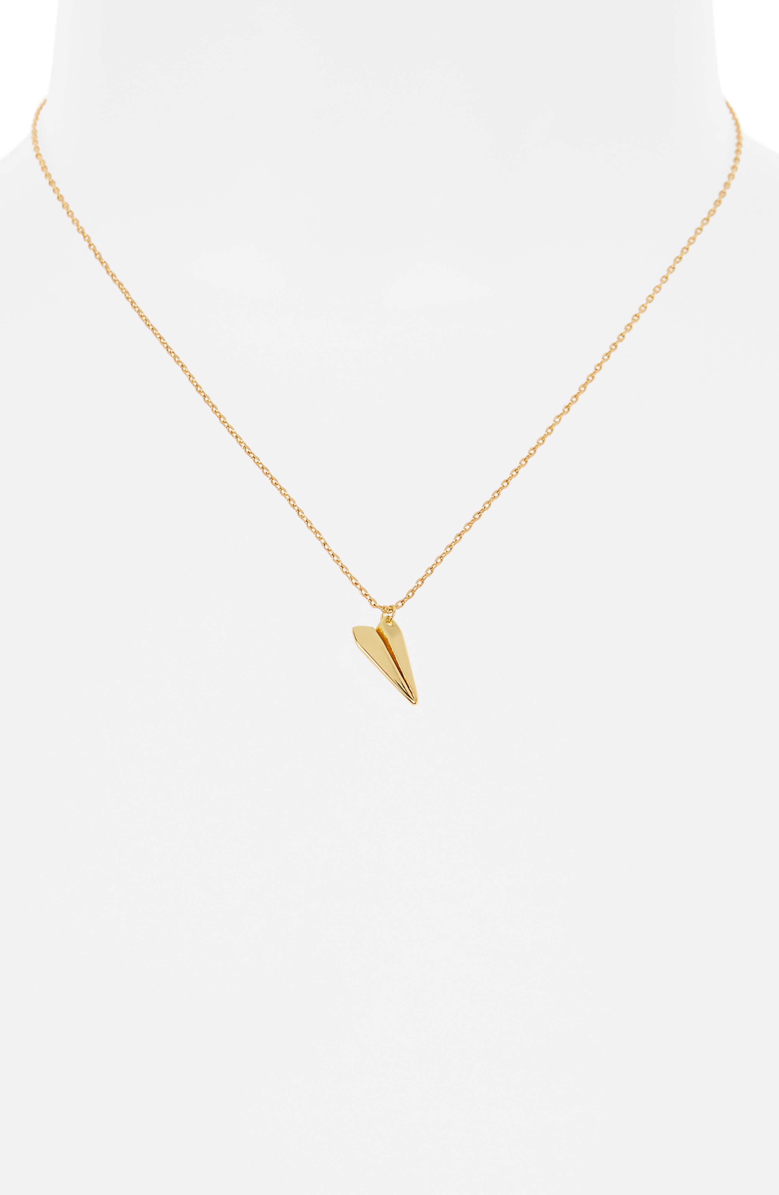 Leith Paper Plane Pendant Necklace | Nordstromrack