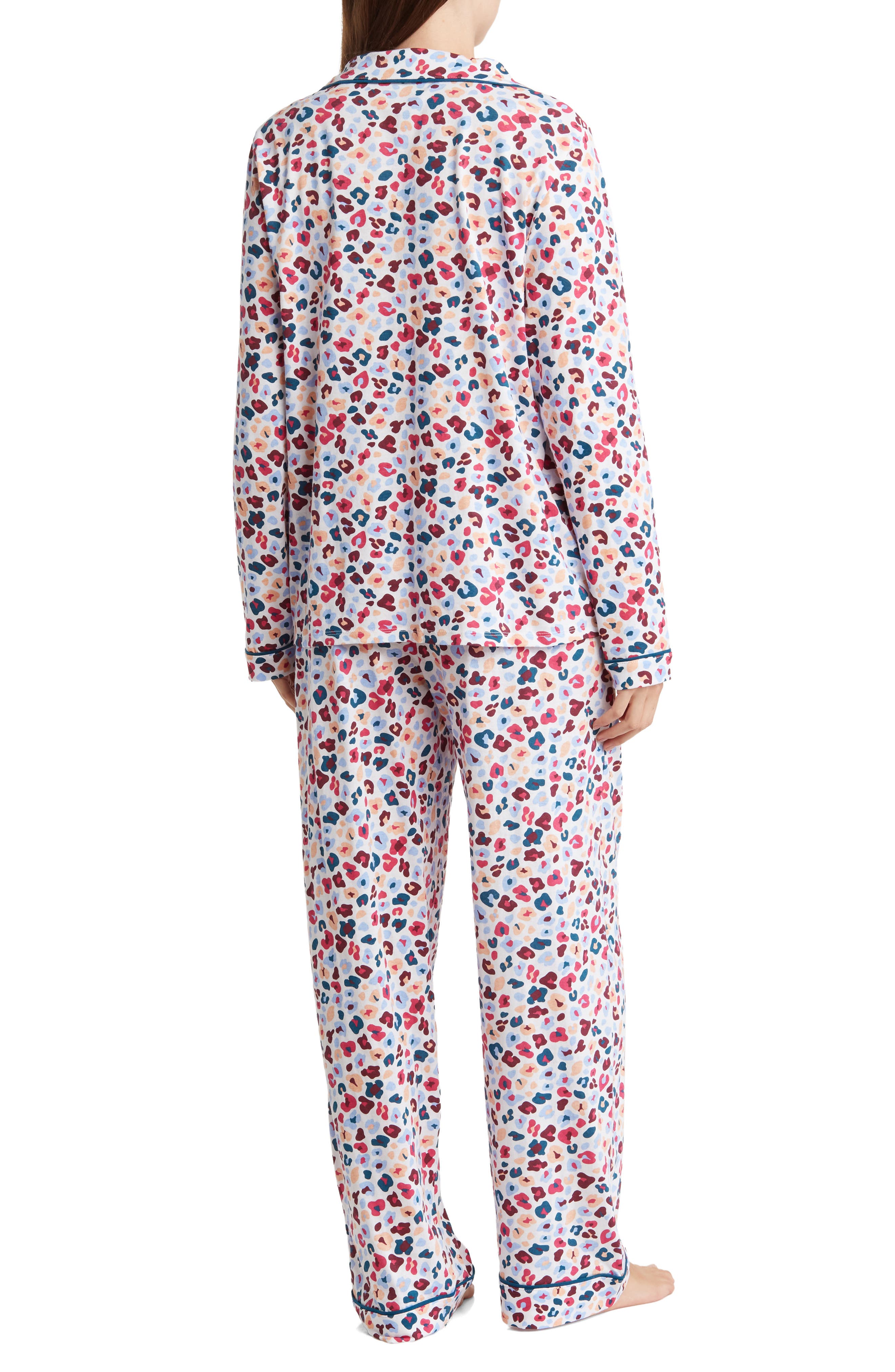 JACLYN Notch Collar Long Pajamas | Nordstromrack