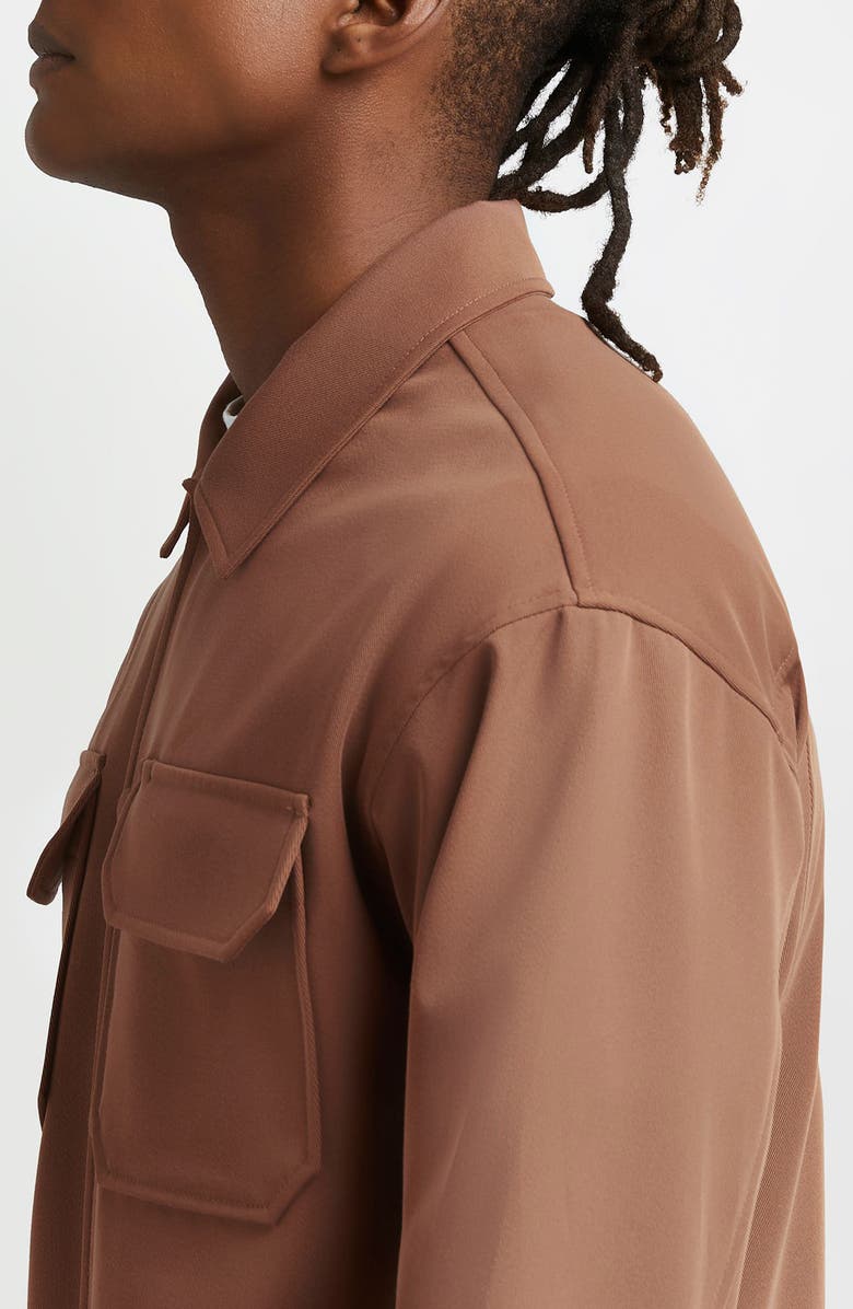 River Island Drape Laundry Bruise Overshirt | Nordstromrack