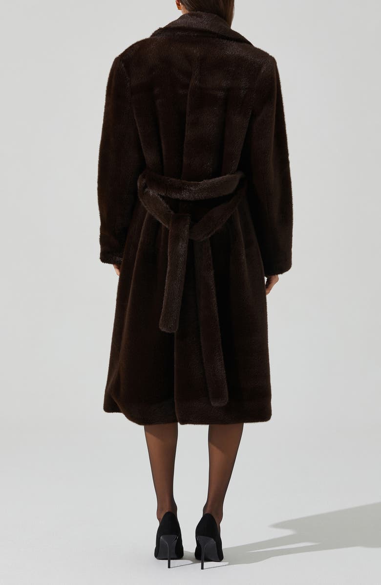 ASTR the Label Maisie Faux Fur Long Coat | Nordstromrack