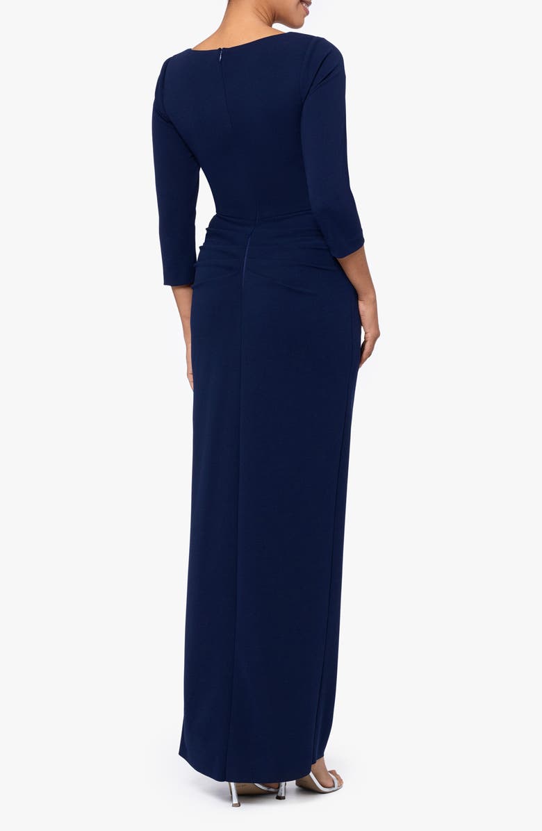 Xscape Evenings Asymmetric Neck Draped Gown | Nordstromrack