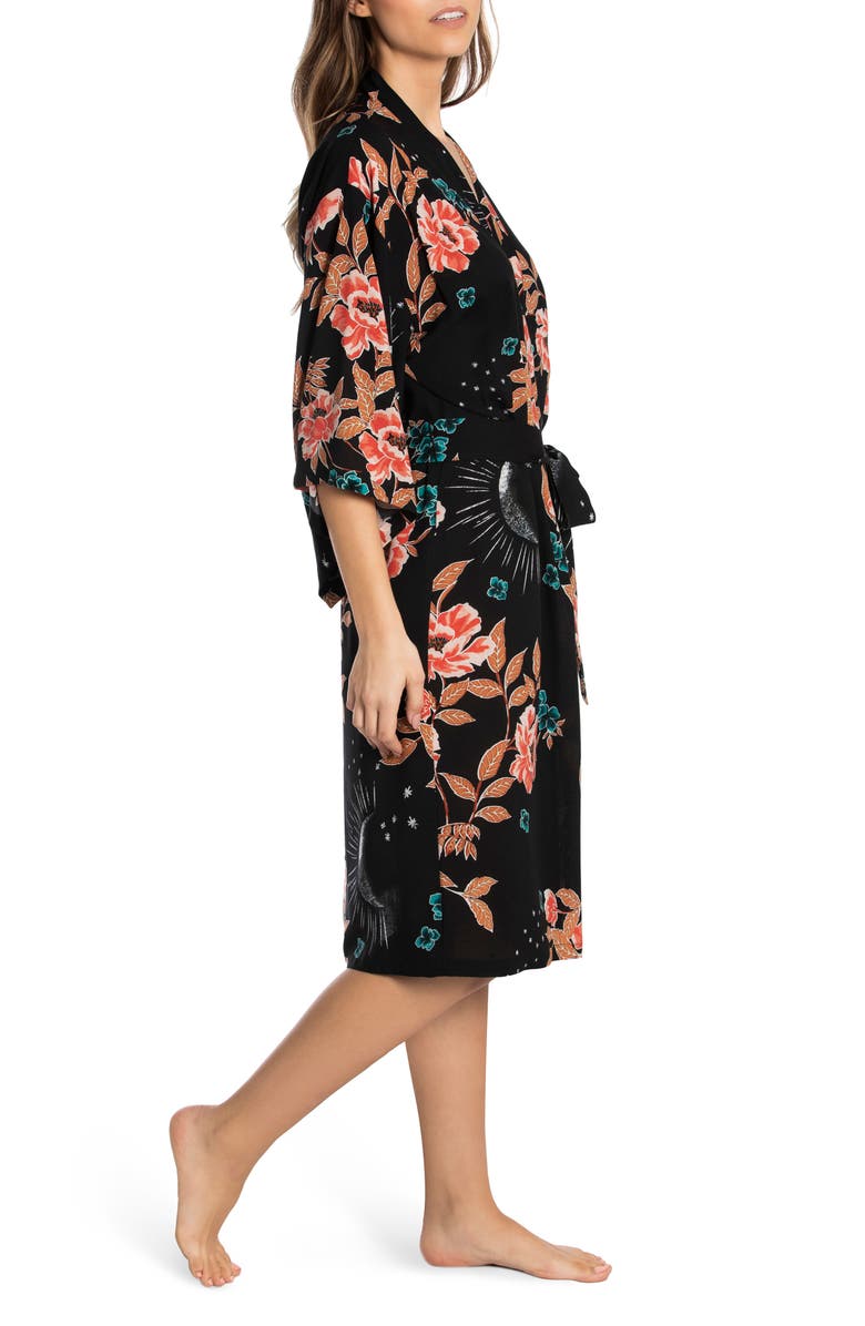 Midnight Bakery Moon Floral Robe | Nordstromrack