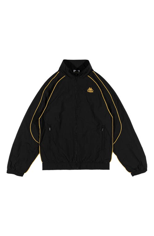 Kappa 222 Banda Nuncio Oversize Woven Nylon Track Jacket In Black ...