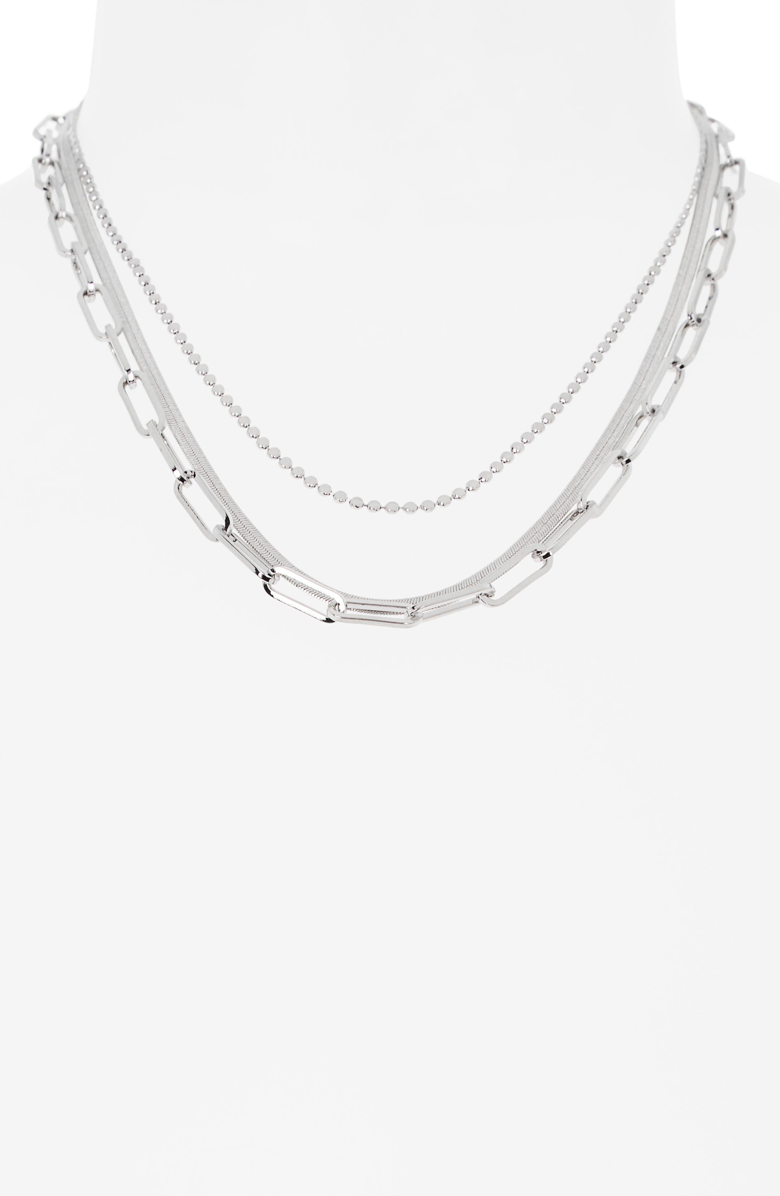NORDSTROM RACK Layered Mixed Chain Necklace | Nordstromrack