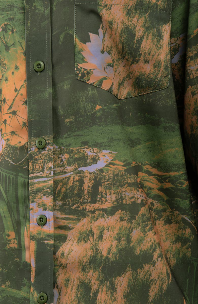 Round Two Photo Collage Print Button-Up Shirt | Nordstromrack