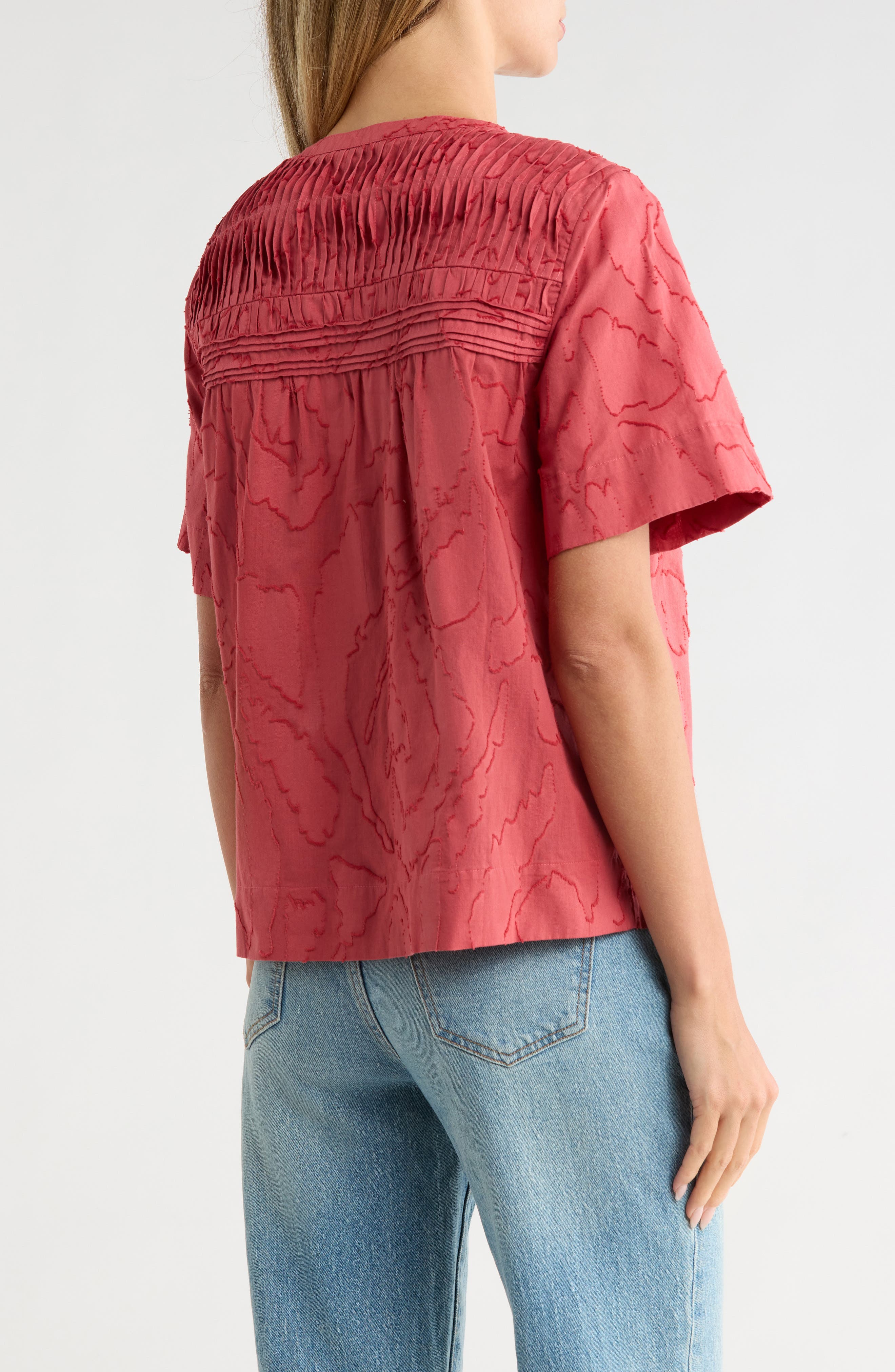 Tommy Bahama Isla Dream Short Sleeve Pintuck Top | Nordstromrack