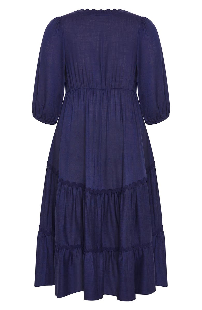 City Chic Cabana Tiered High-Low Dress | Nordstromrack