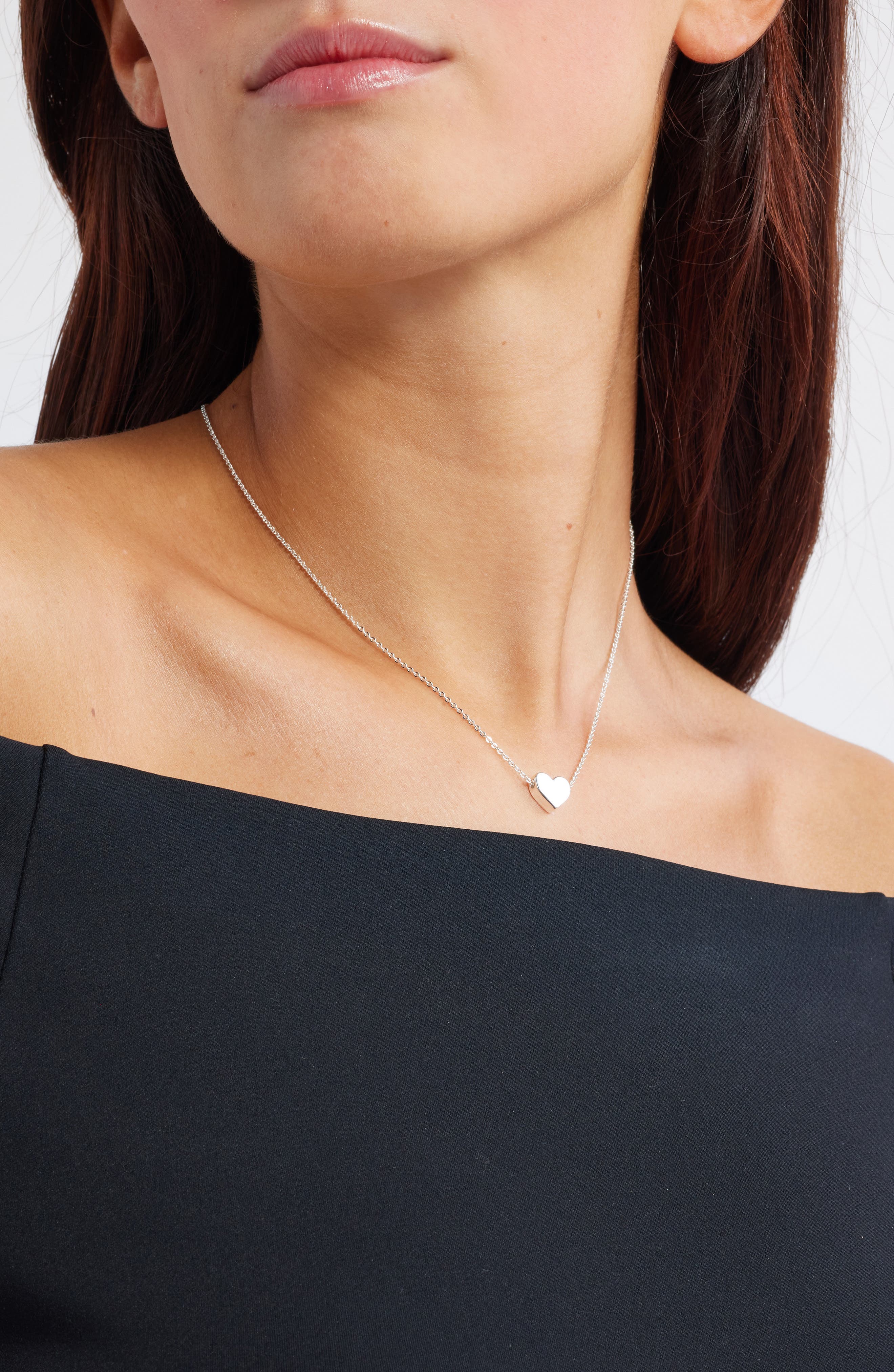 Nordstrom Demi Fine Delicate Heart Pendant Necklace | Nordstrom