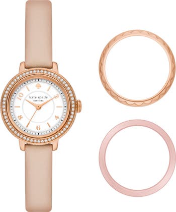 Kate Spade New York morningside watch & toprings gift set, 28mm | Nordstrom