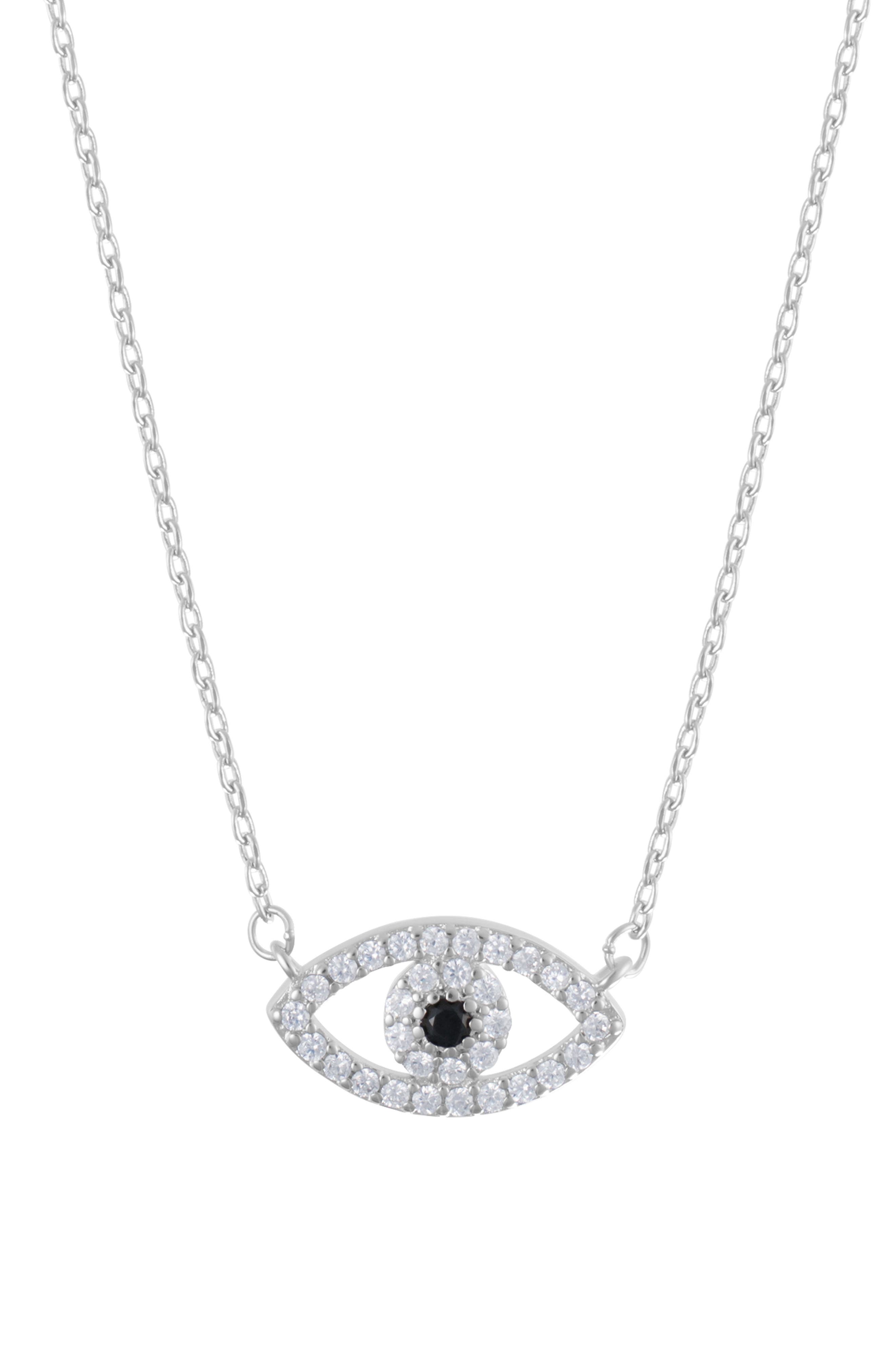 Adornia Crystal Evil Eye Pendant Necklace | Nordstromrack
