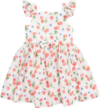 Pippa & Julie Kids' Cherry Print Chiffon Dress | Nordstromrack