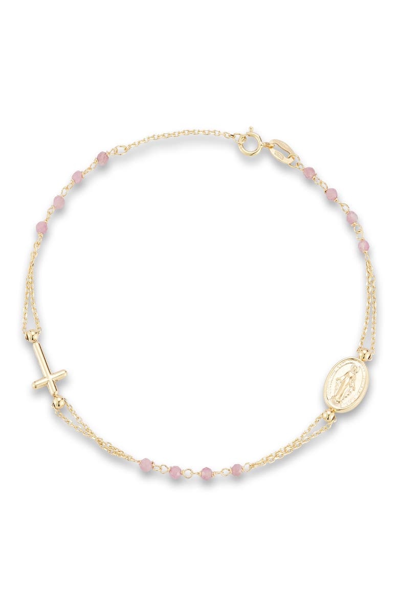 Ember Fine Jewelry Rose Quartz Rosary Bracelet | Nordstromrack