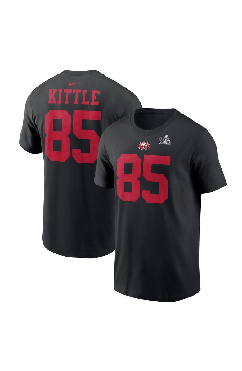 Nike Men's Nike George Kittle Black San Francisco 49ers Super Bowl ...