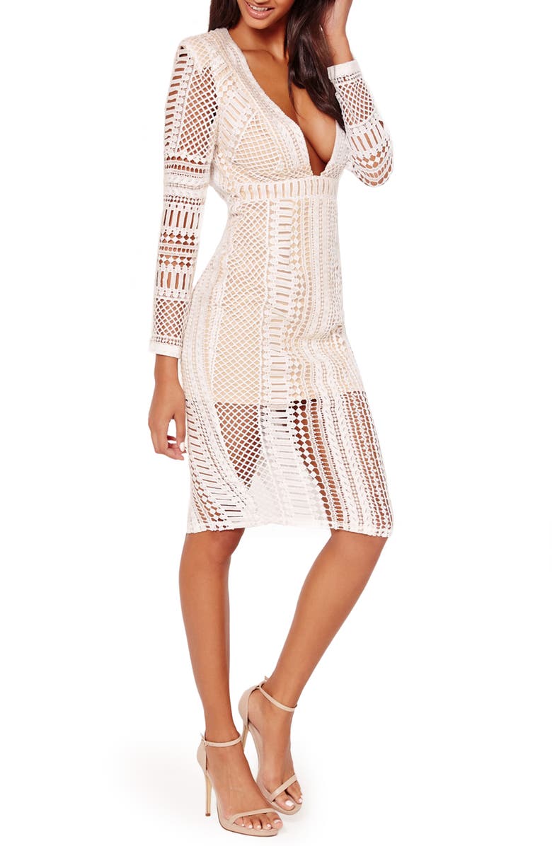 Missguided Crochet Lace Midi Dress | Nordstrom