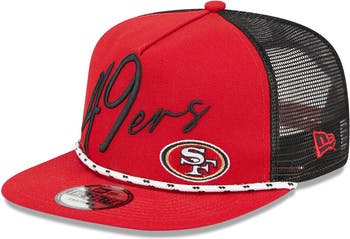 New Era Men's New Era Scarlet San Francisco 49ers Script Logo Golfer ...