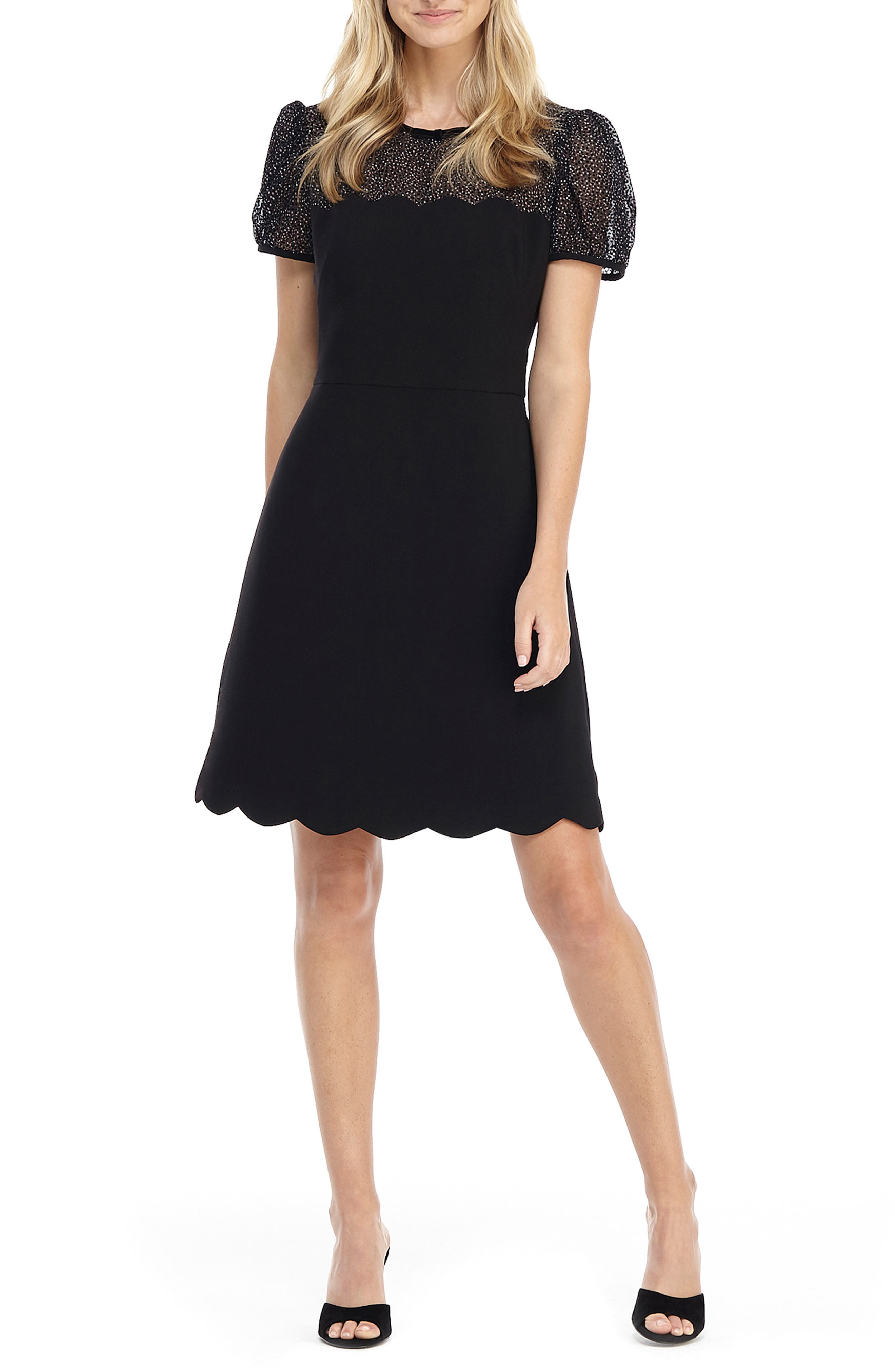 Gal Meets Glam Collection Rhiannon Metallic A-Line Dress | Nordstromrack