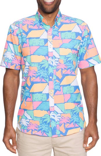 Chubbies Vintage Palm Block Print Shirt | Nordstrom