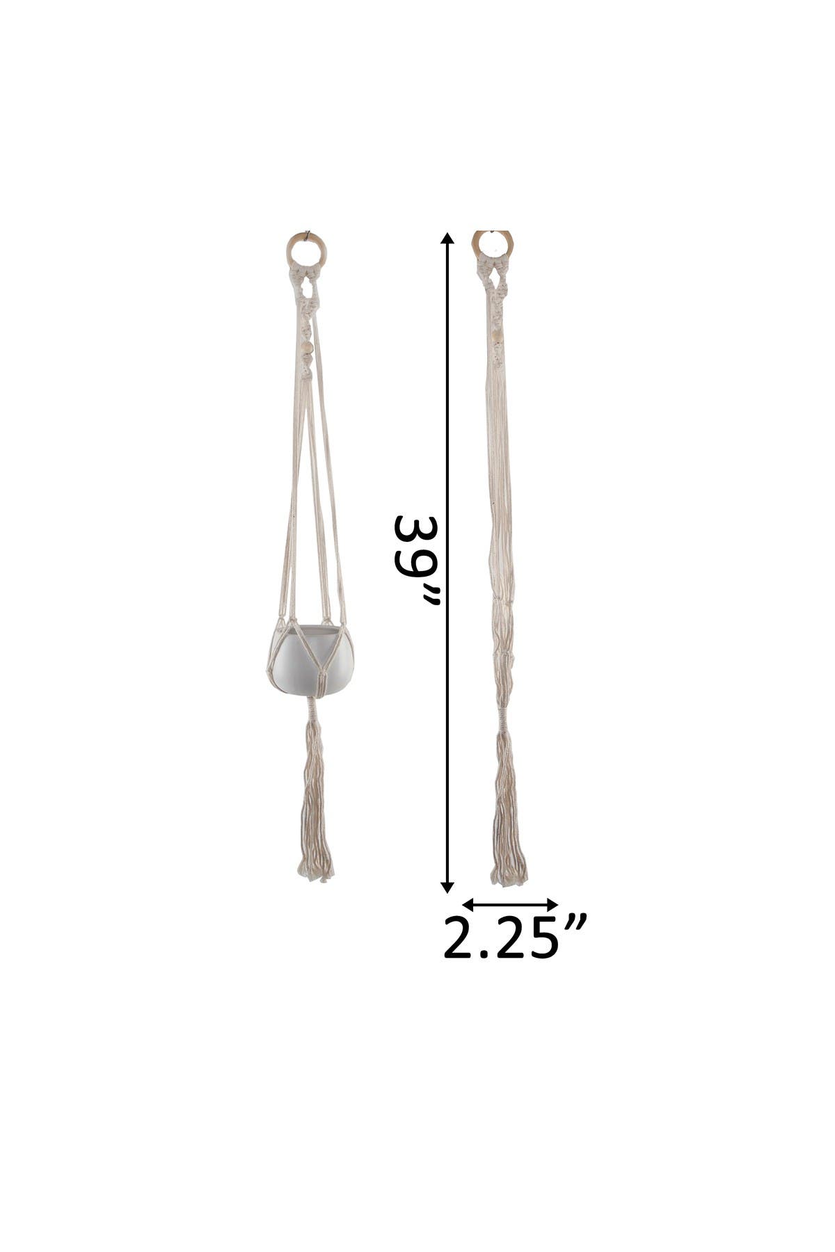 FLORA BUNDA 39" Single Beaded Macramé Plant Hanger | Nordstromrack