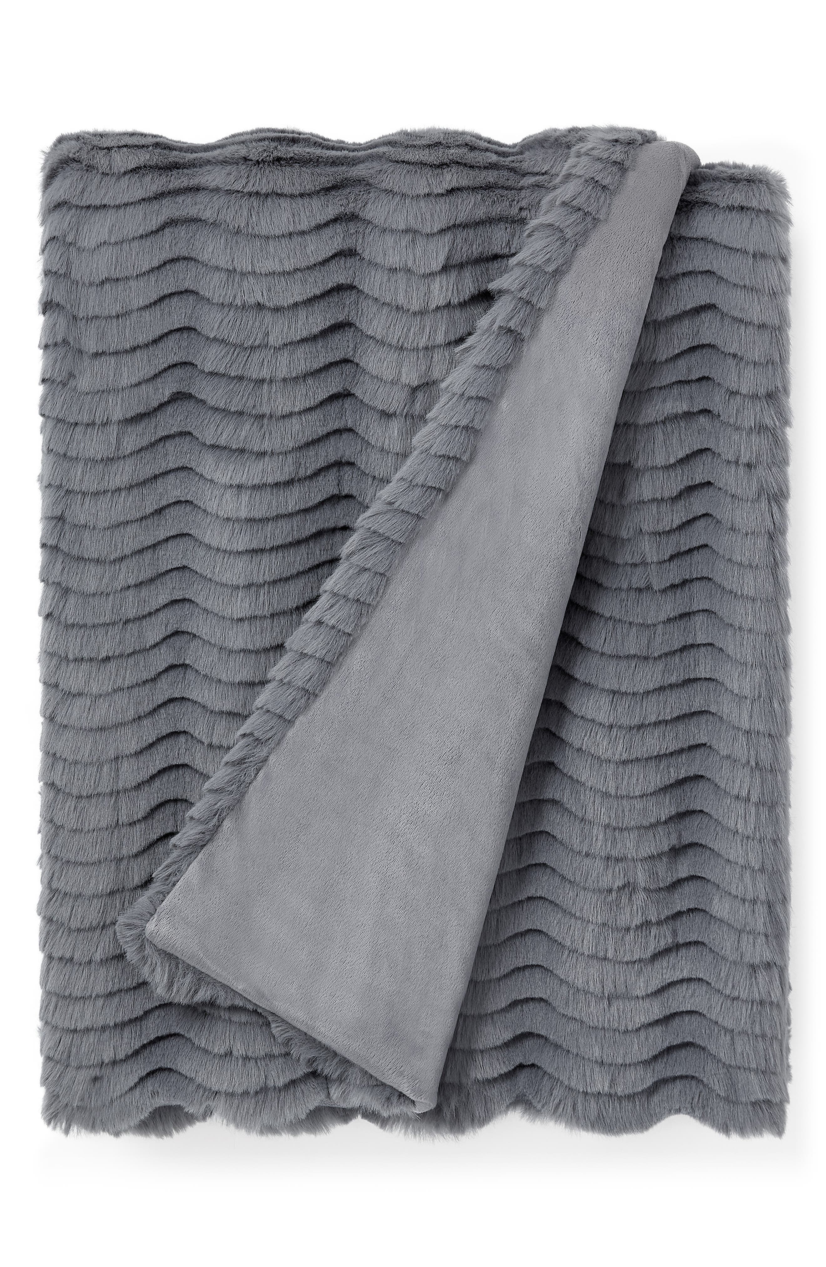 UGG® Cayden Faux Fur Throw Blanket | Nordstromrack
