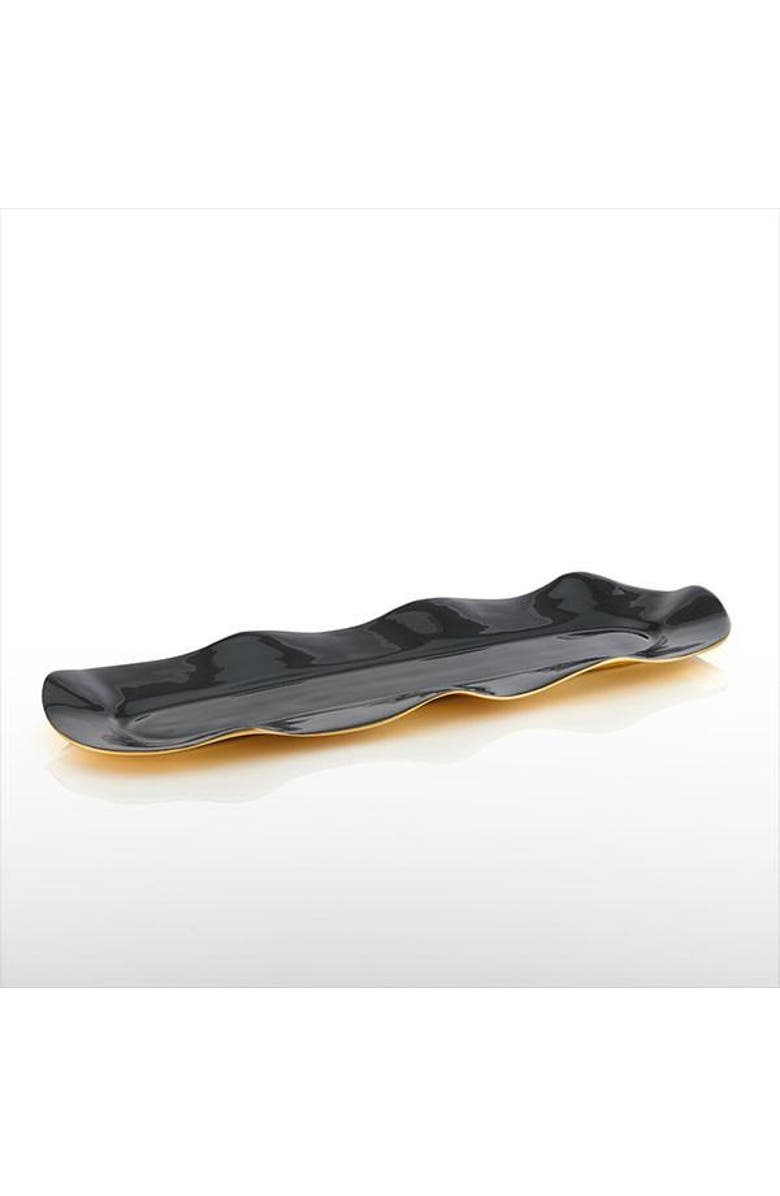 Lunares Ruffled Graphite Long Tray | Nordstrom