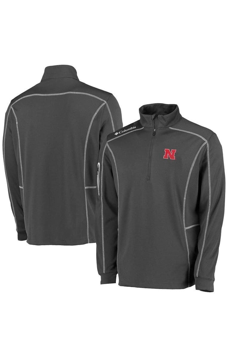 Columbia Men's Columbia Golf Gray Nebraska Huskers Shotgun Quarter-Zip ...