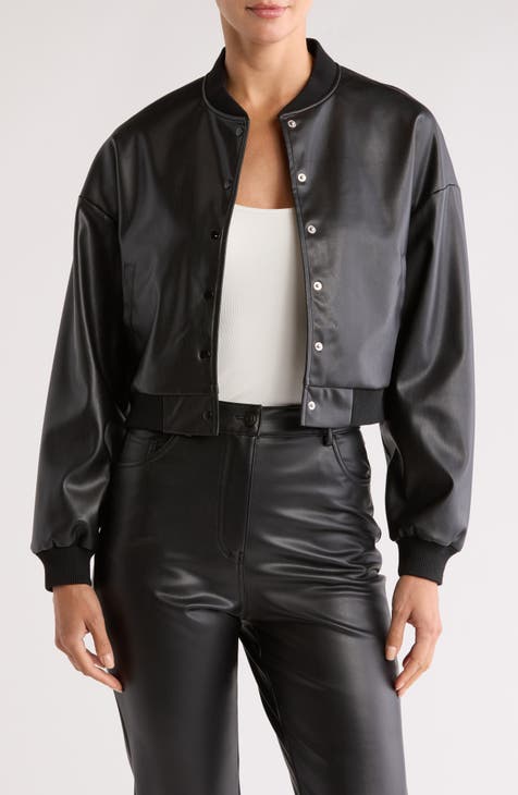 Women's Faux Leather Bomber Jackets | Nordstrom Rack