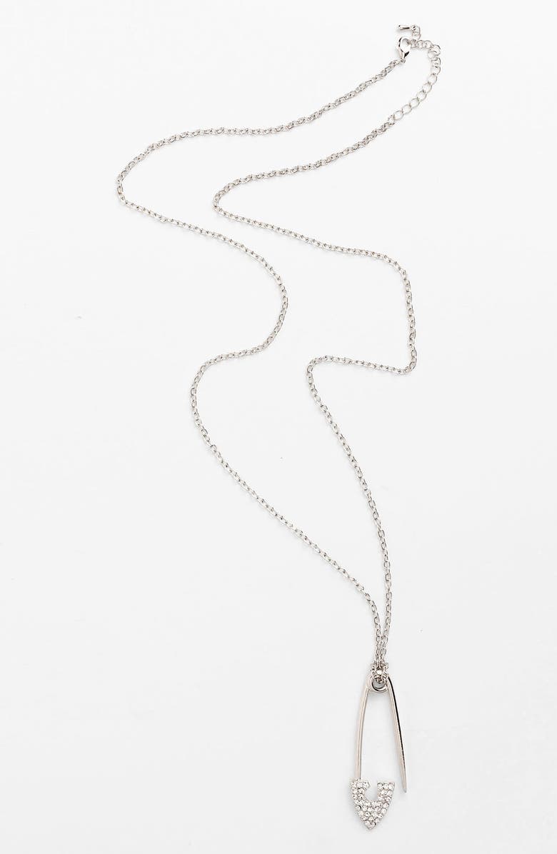 Cara 'Safety Pin' Pendant Necklace | Nordstrom