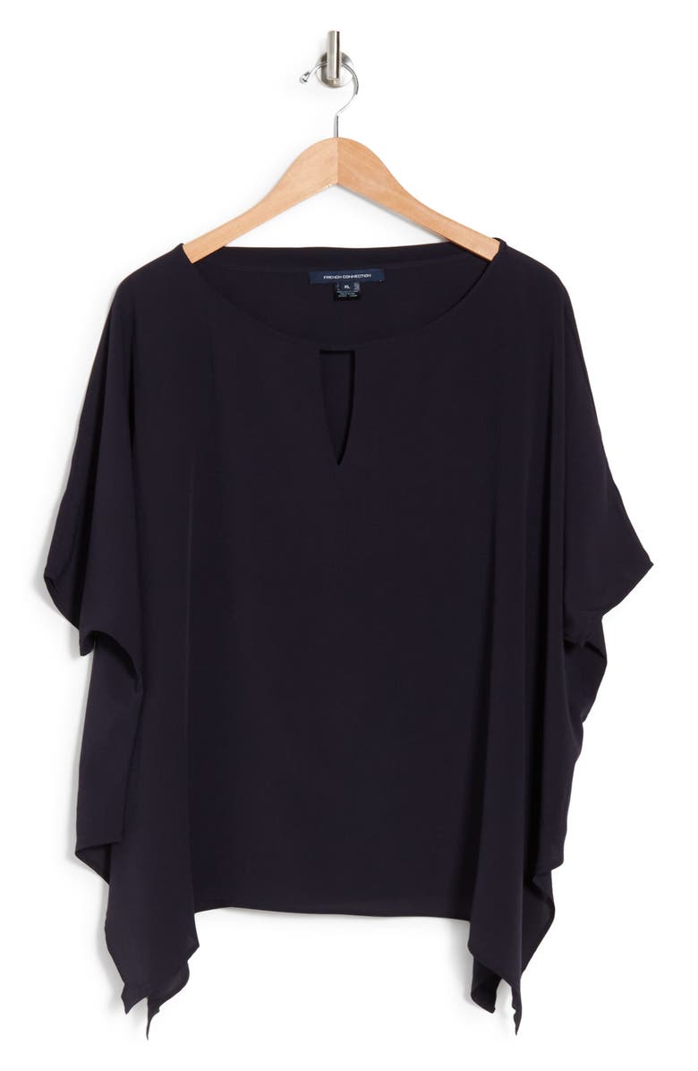 French Connection Alicia Keyhole Crepe Blouse | Nordstromrack
