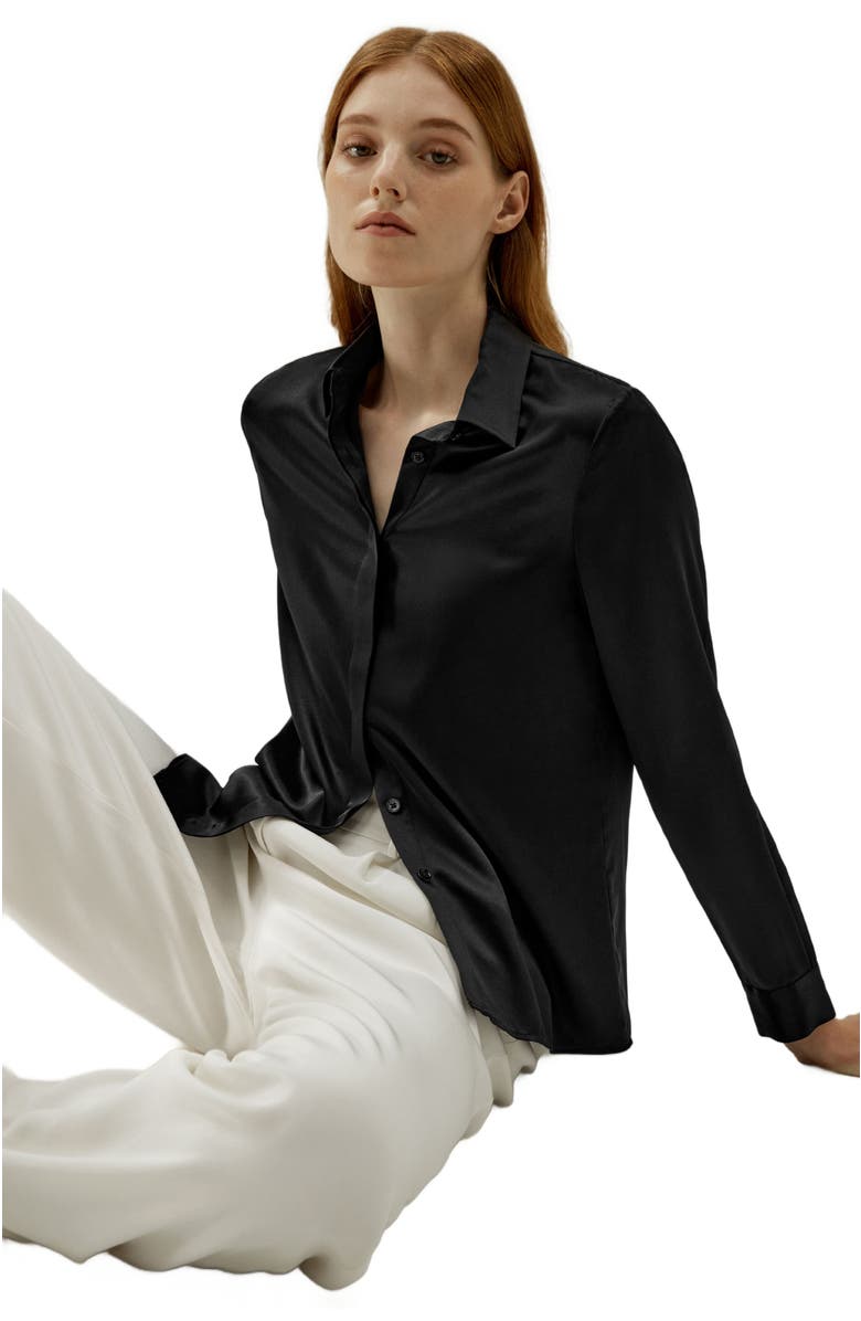 Lilysilk Basic Concealed Placket Silk Shirt | Nordstrom Lilysilk Basic Concealed Placket Silk Shirt | Nordstrom