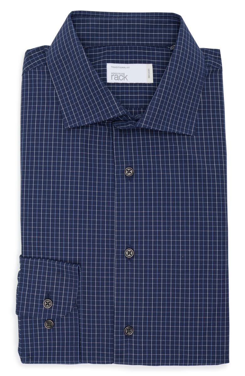 NORDSTROM RACK Plaid Check Traditional Fit Dress Shirt | Nordstromrack