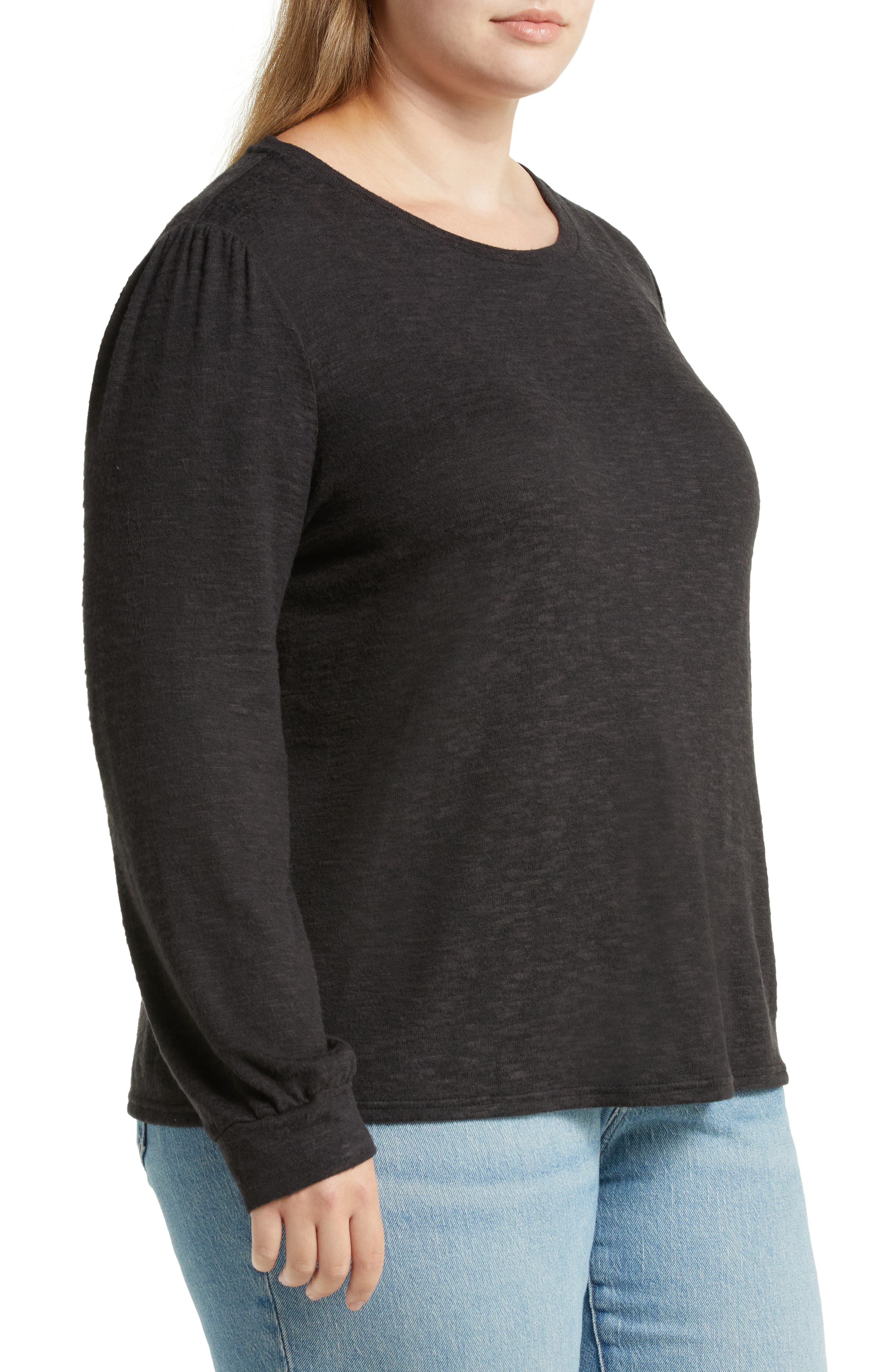 Caslon® Pleat Back Knit Top | Nordstromrack