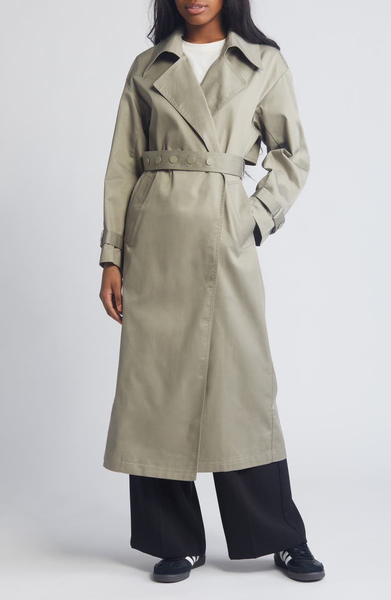 Topshop Belted Oversize Trench Coat | Nordstromrack