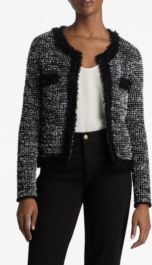 ST. JOHN Sparkly Eyelash Tweed Jacket | Nordstrom