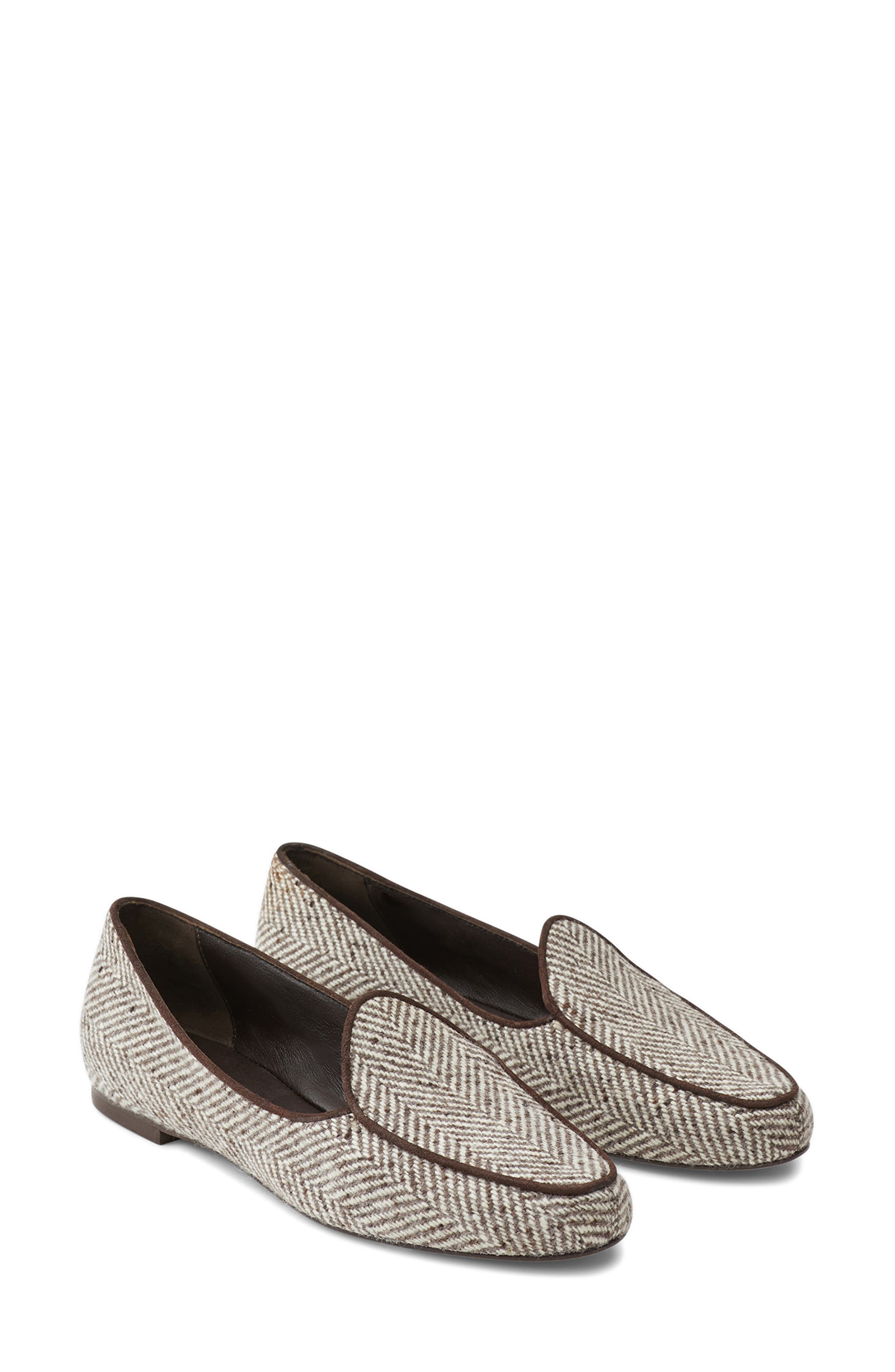 Lafayette 148 New York Gigi Herringbone Flat (Women) | Nordstromrack