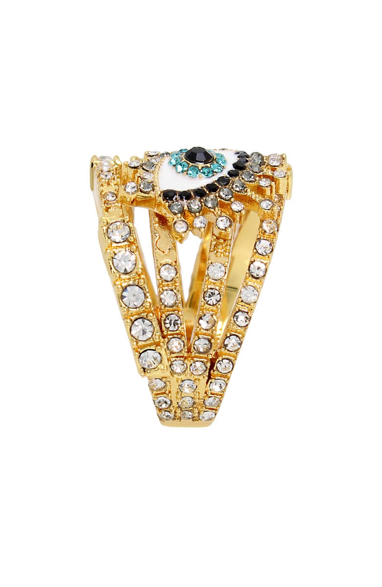 Kurt Geiger London Crystal Evil Eye Cocktail Ring | Nordstromrack