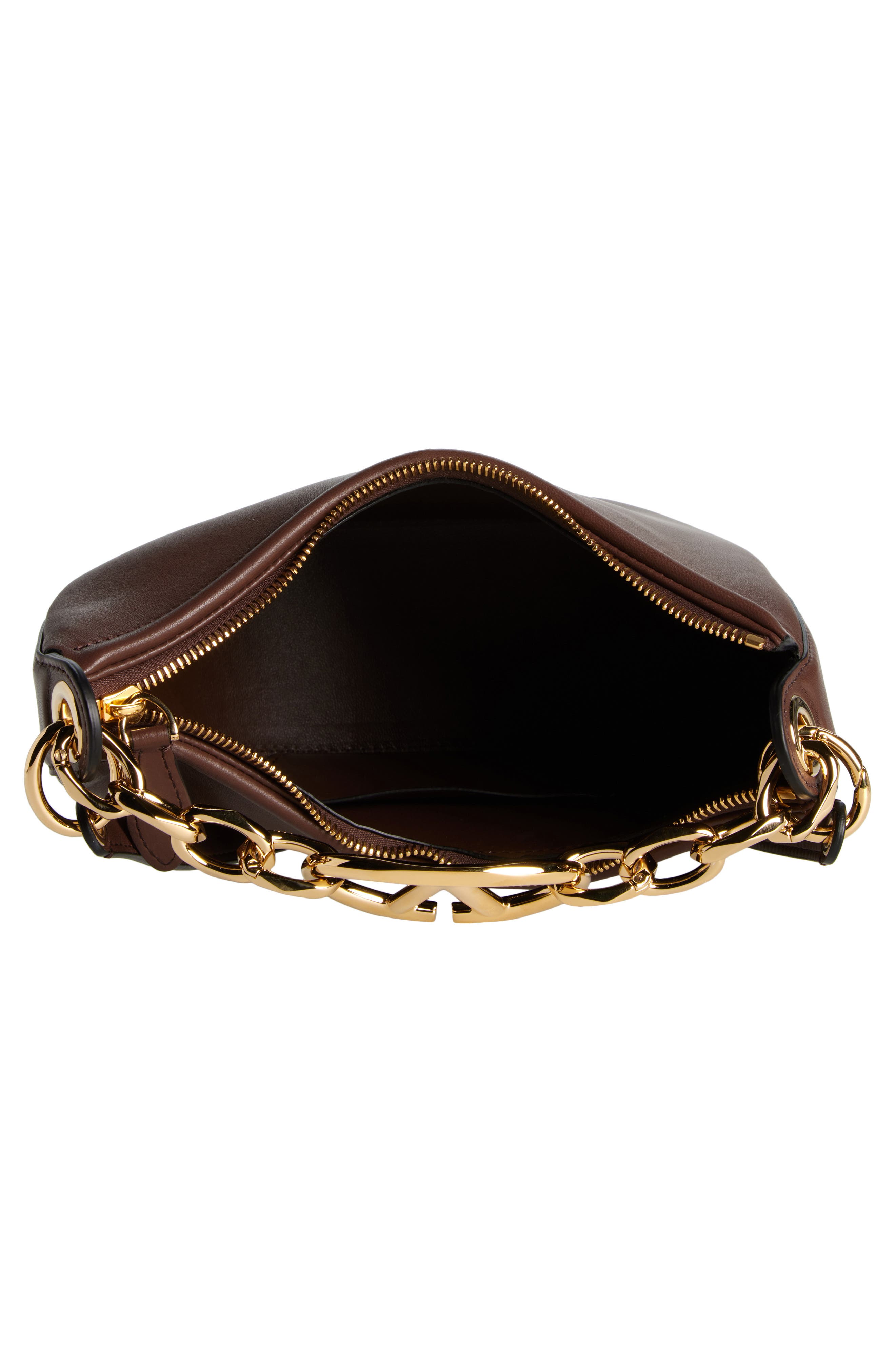 Valentino Garavani Mini VLOGO Chain Handle Crescent Hobo Bag ...